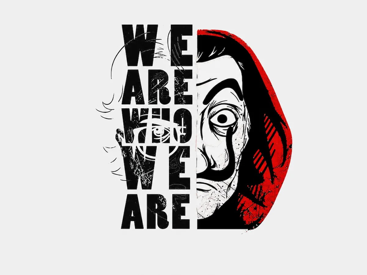 Money Heist Salvador Dali Mask Graphic Art Print - Free Files - Atomm
