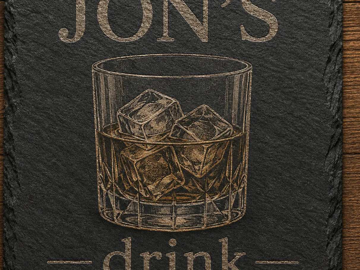 custom slate coaster - Free Files - Atomm