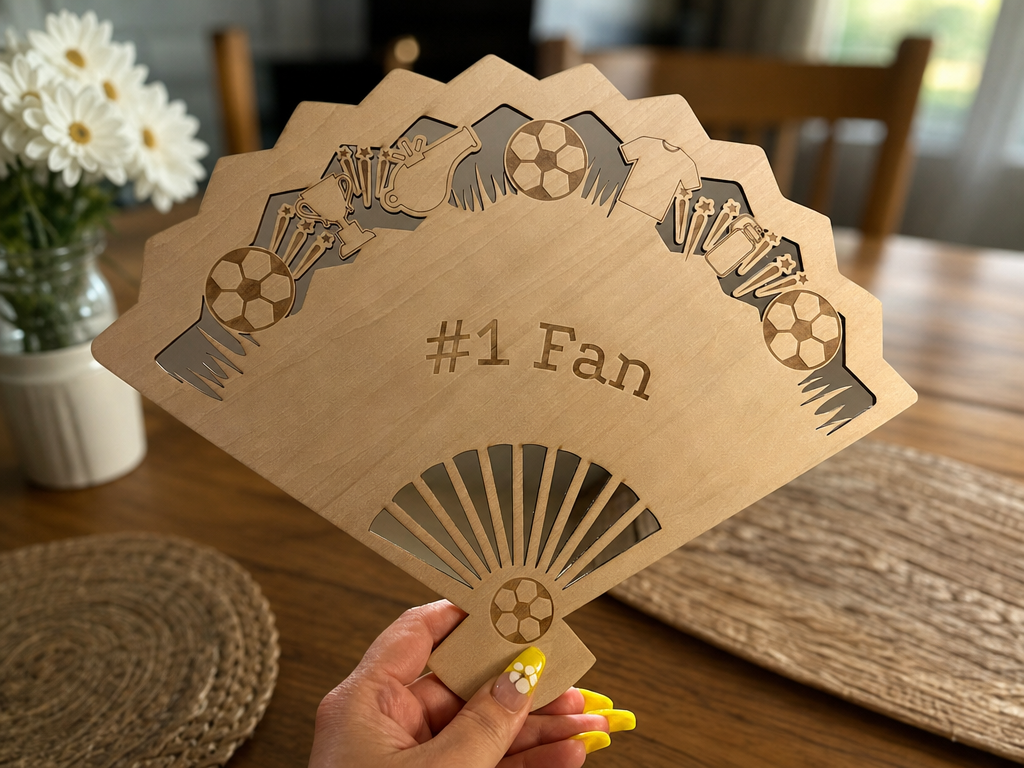 #1 Fan Soccer Themed Handheld Fan - Free Files - Atomm