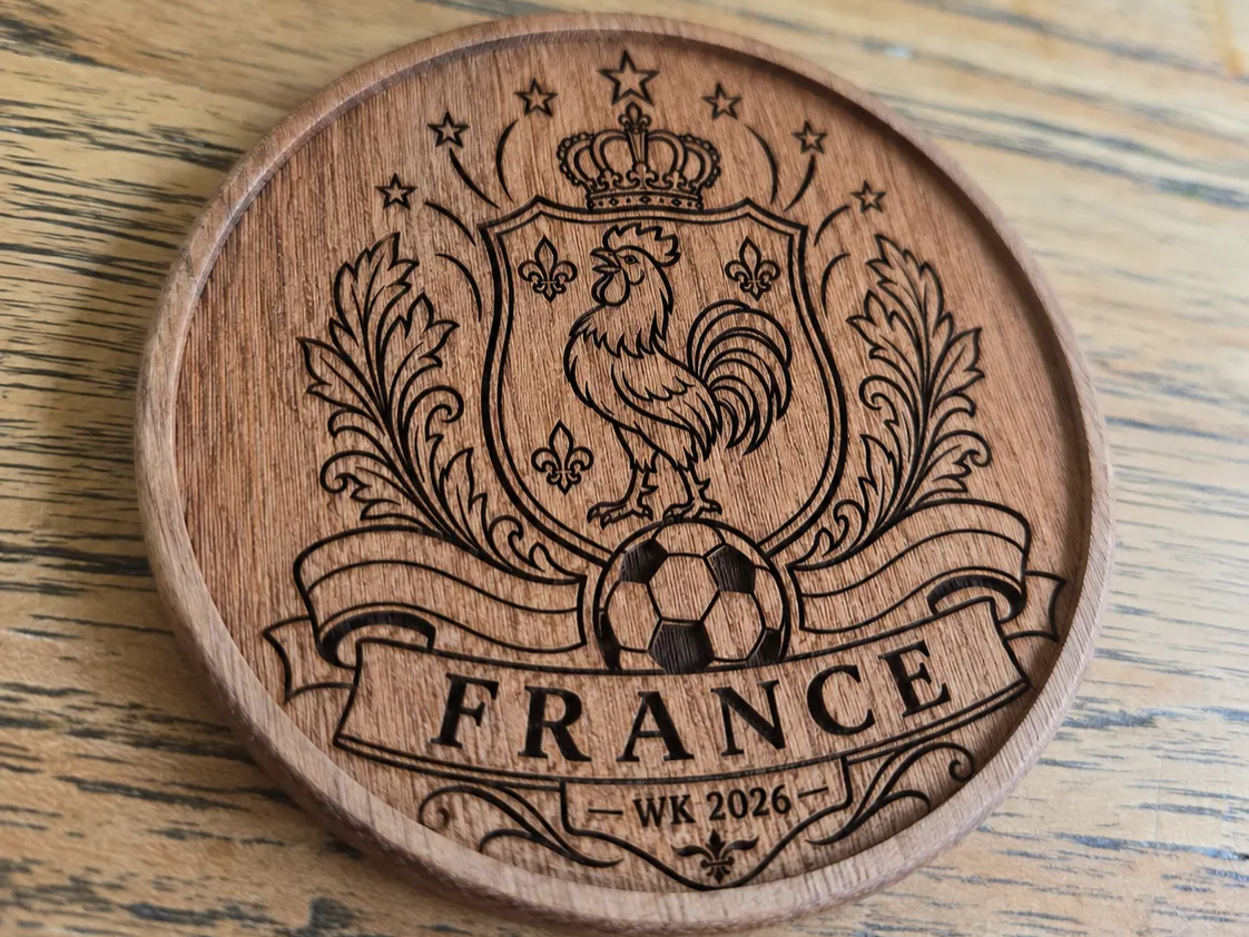 France Football Crest Coaster – WK 2026