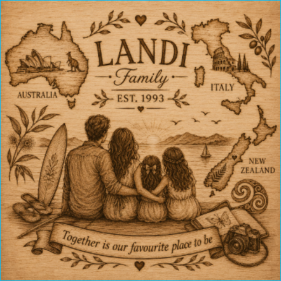 family Wooden plaque - Free Files - Atomm