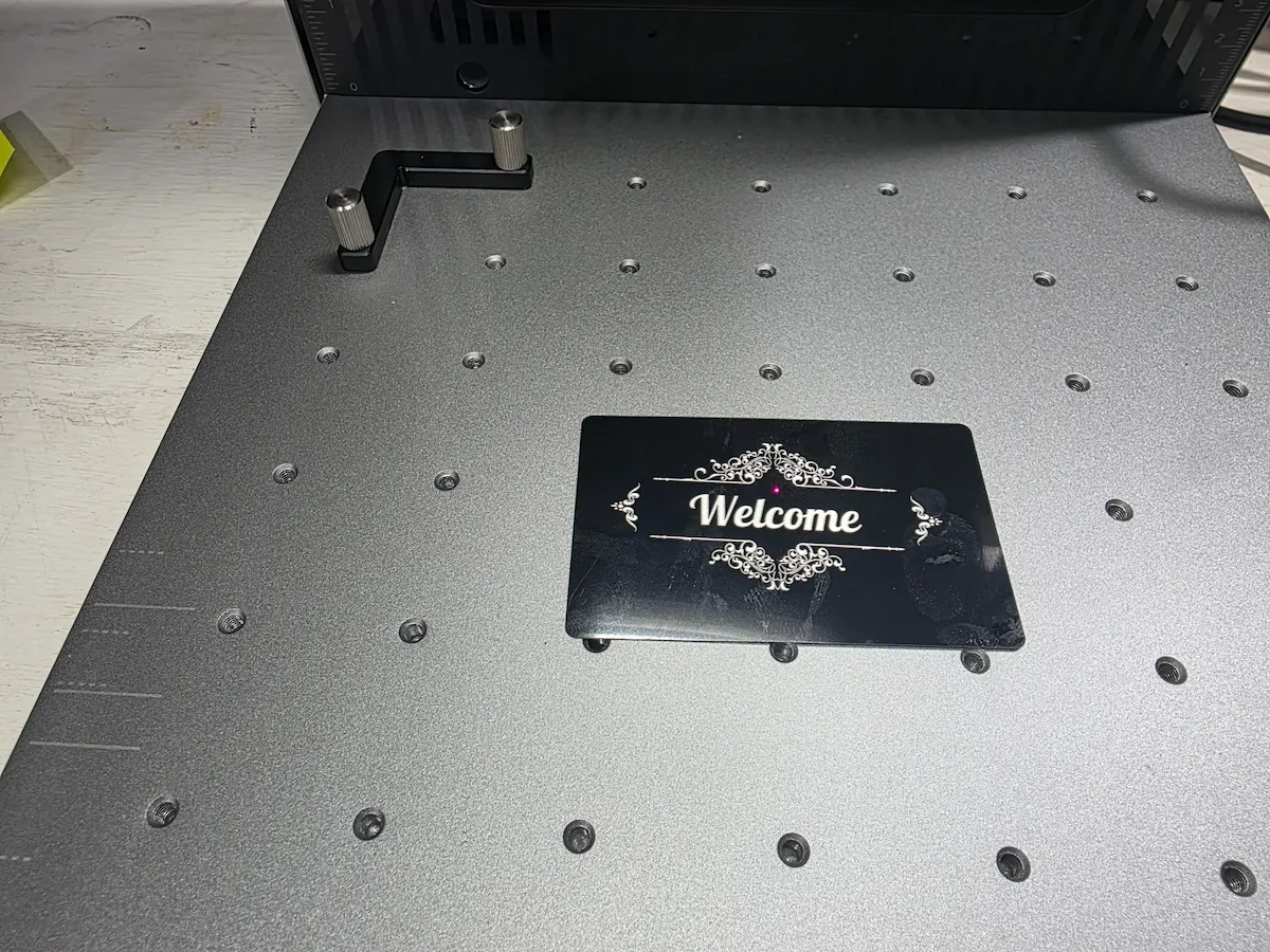 Black Metal Welcome Sign with Ornate Filigree Border - Free Files - Atomm