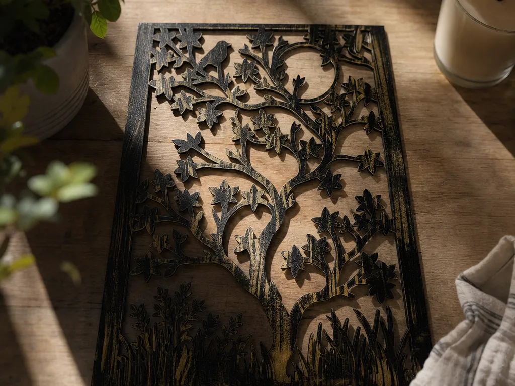 Tree of Life Wall Art with Bird Motif - Ready to Use Files - Atomm